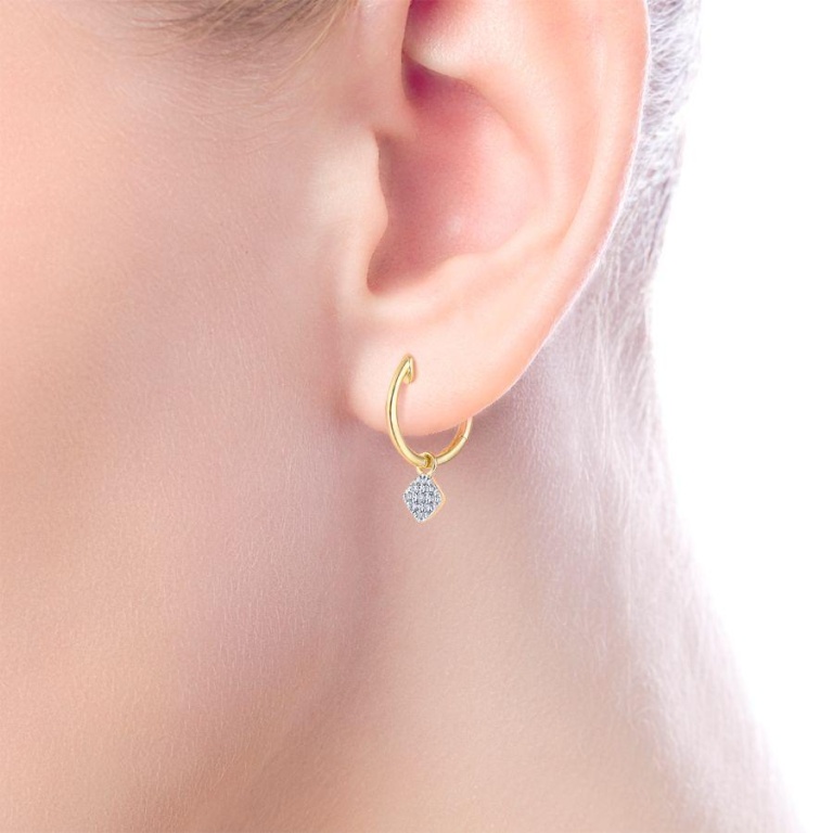GABRIEL & CO – CUSHION CUT PAVE DIAMOND DROP EARRINGS - Beard's Diamonds GABRIEL & CO – CUSHION CUT PAVE DIAMOND DROP EARRINGS - Beard's Diamonds